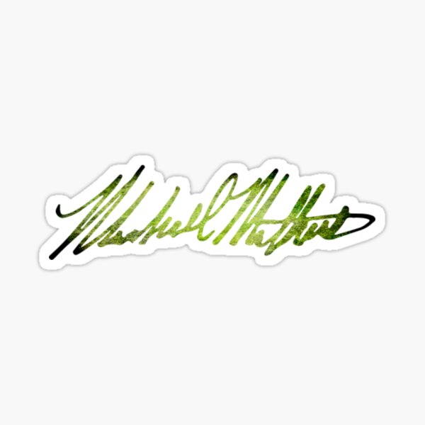 "Rapper's signature" Sticker for Sale by CristalleLisa | Redbubble