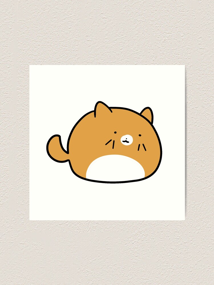 "Cat Blob" Art Print for Sale by SaradaBoru | Redbubble