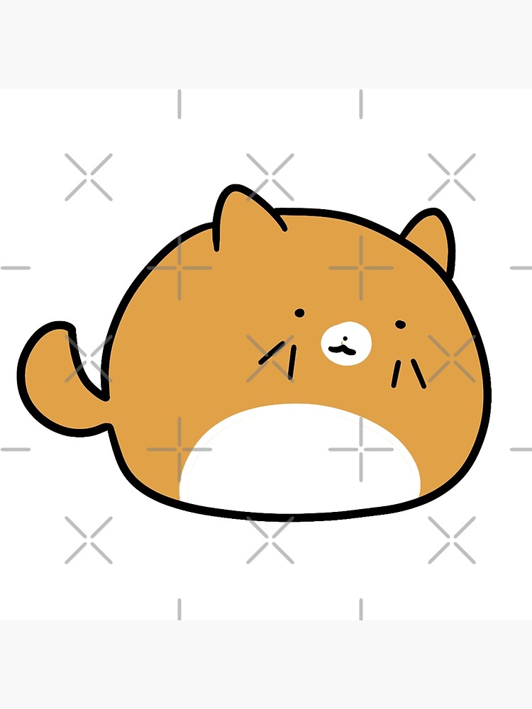 "Cat Blob" Art Print for Sale by SaradaBoru | Redbubble