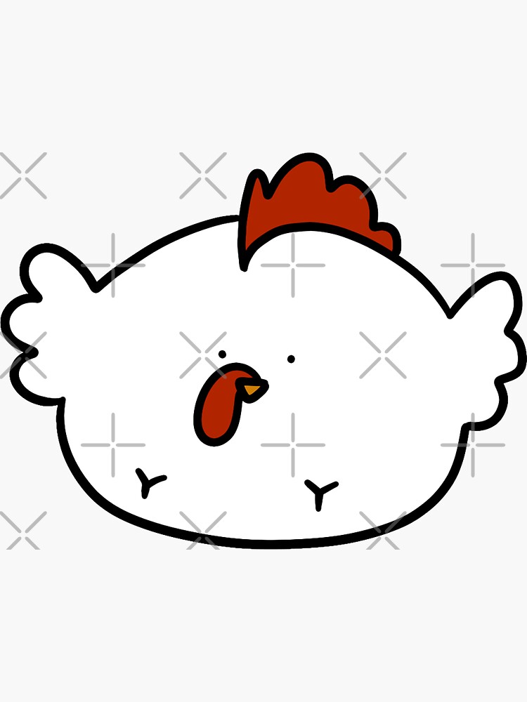"Chicken Blob" Sticker for Sale by SaradaBoru | Redbubble