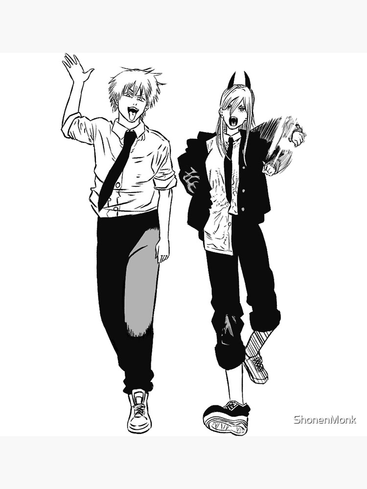 "chainsaw man denji and power" Poster for Sale by ShonenMonk | Redbubble