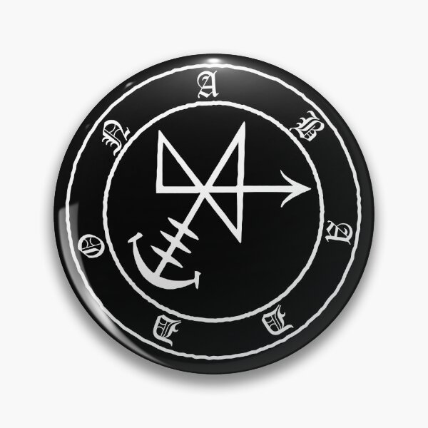 "Sigil of Abaddon Talisman Demon Circle" Pin for Sale by ...