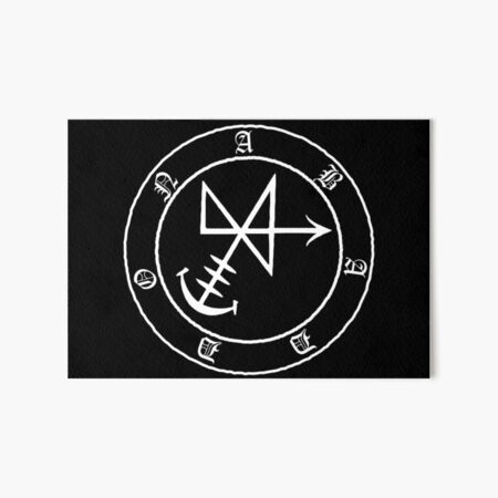 "Sigil of Abaddon Talisman Demon Circle" Art Board Print for Sale by ...