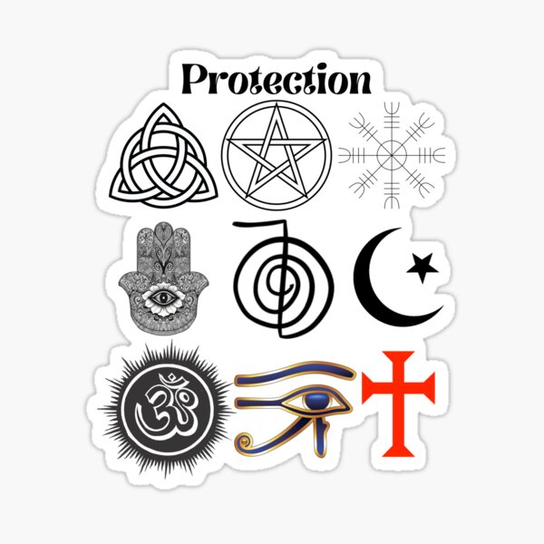 Religious Symbols Spirituality And New Age Black White Vector Icon Set