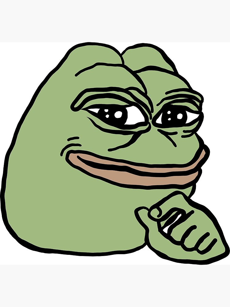 "RARE PEPE Smug Pepe" Poster by Konpoonti | Redbubble