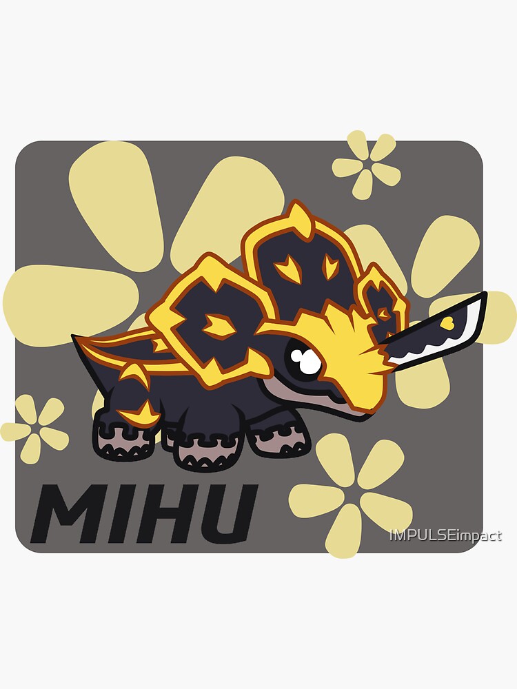 "mihu fossil fighters dinosaur" Sticker for Sale by IMPULSEimpact ...