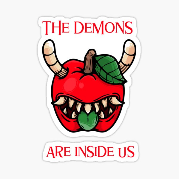 "Demons Inside Us" Sticker for Sale by True-Story | Redbubble
