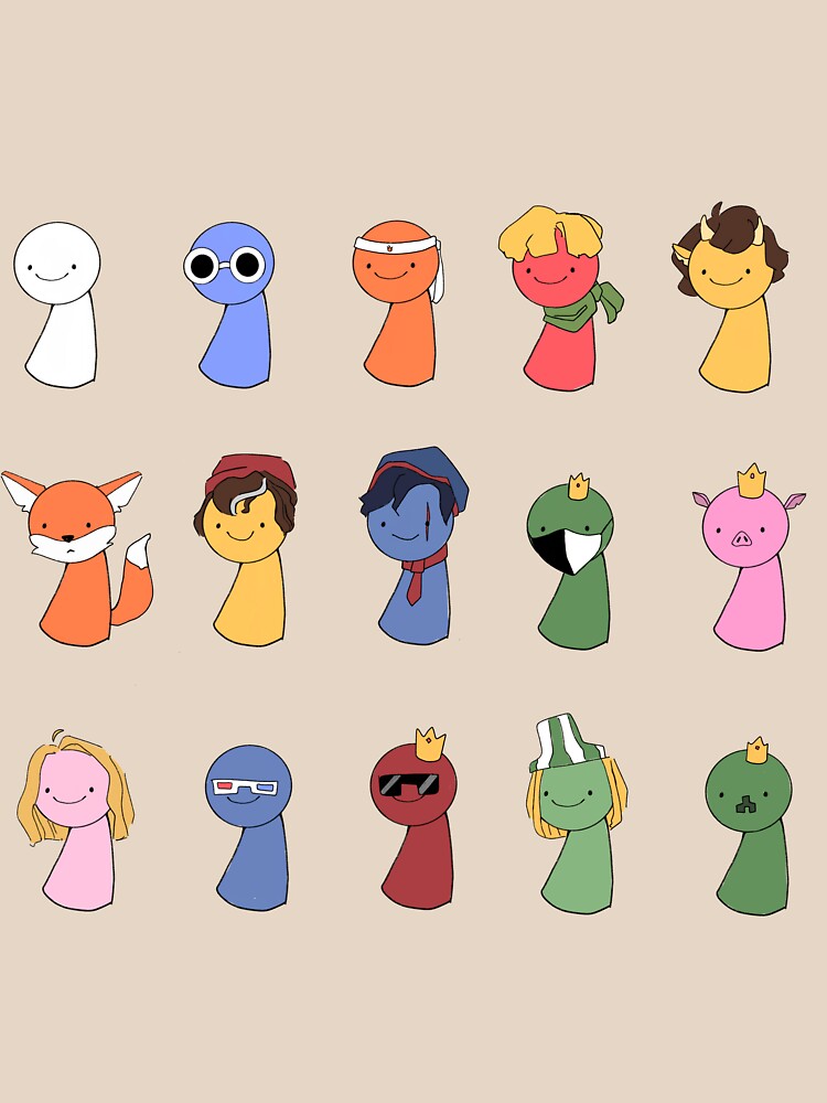 "Dream smp members " T-shirt for Sale by monserka | Redbubble | dream ...