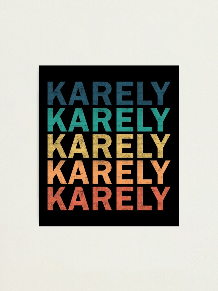 Lámina fotográfica «Camiseta con nombre de Karely - Camiseta con ...