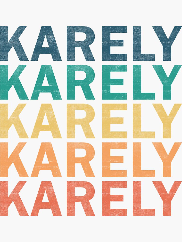 Pegatina «Camiseta con nombre de Karely - Camiseta con artículo de ...