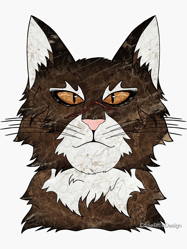 "Warrior Cats Tigerstar" Sticker for Sale by EddieBlueDesign | Redbubble