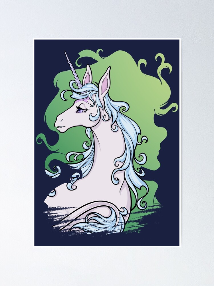 "The Last Unicorn Molly Grue Green" Poster for Sale by cybercat | Redbubble