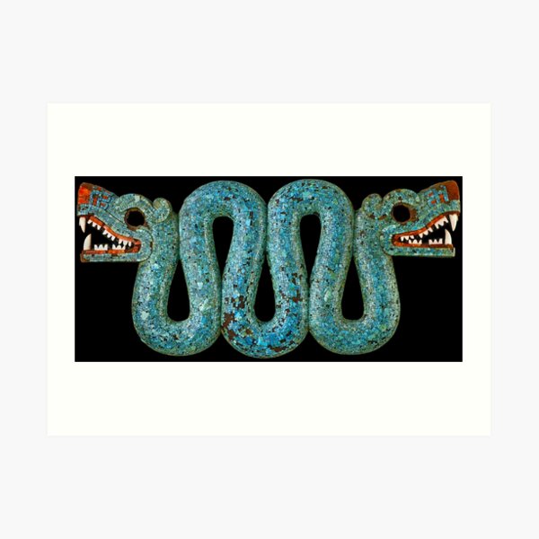 "Maquizcoatl Aztec Two Headed Serpent" Art Print for Sale by ...