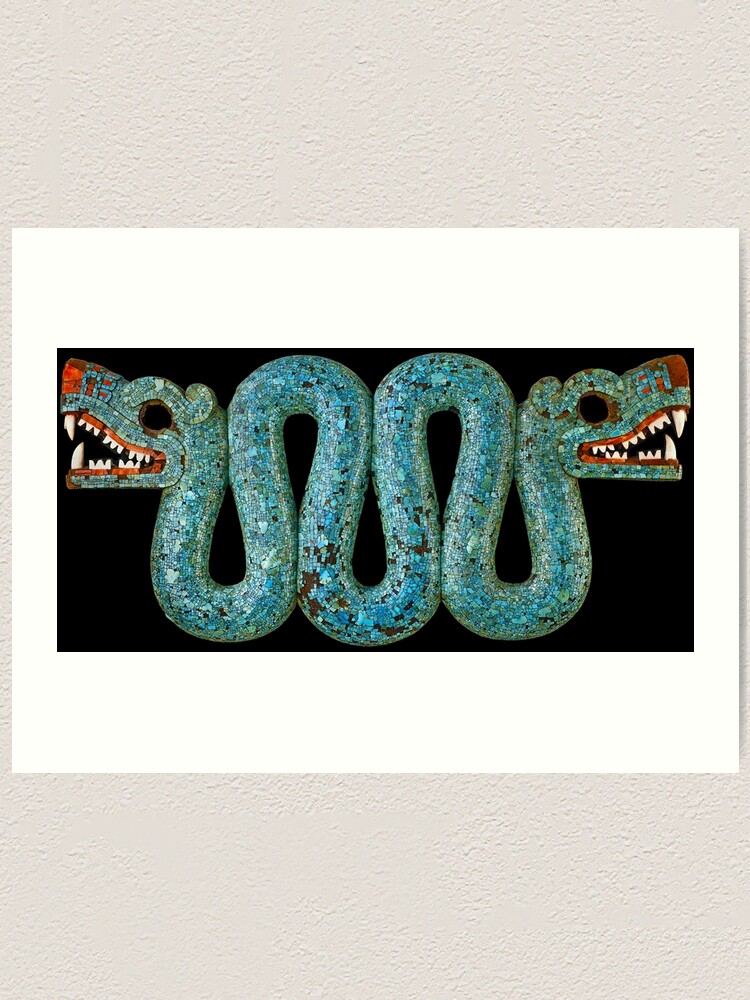 "Maquizcoatl Aztec Two Headed Serpent" Art Print for Sale by ...