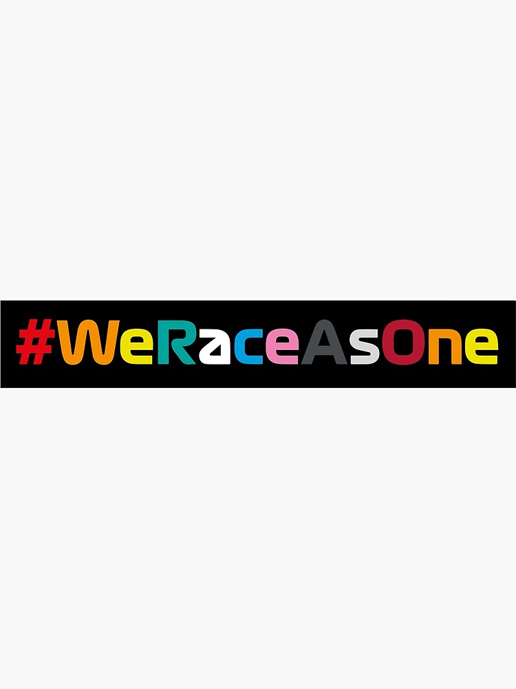"#WERACEASONE" Poster for Sale by Massive-F1-Fan | Redbubble