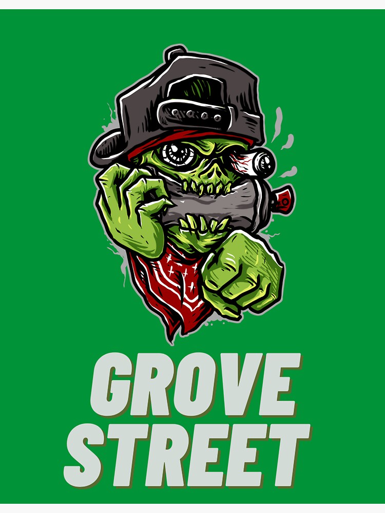 "Grove Street family " Sticker for Sale by Waelstyle99 | Redbubble
