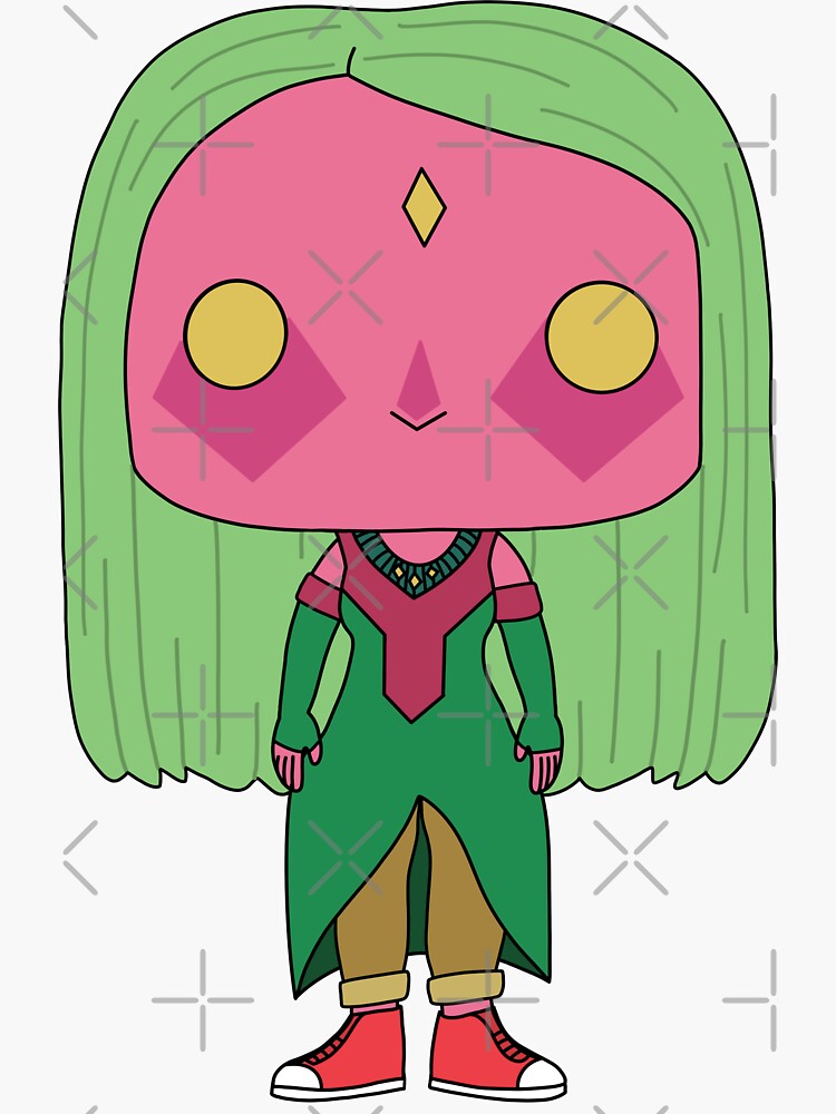"viv vision pop style" Sticker for Sale by aeneix | Redbubble