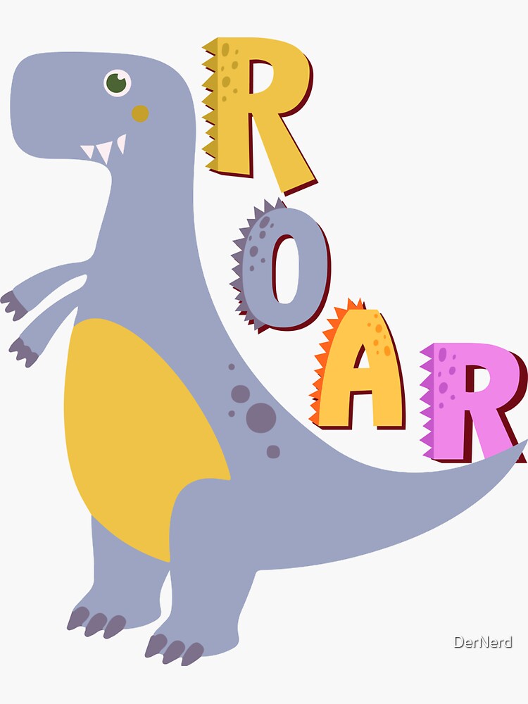 "TRex Dino T-Rex Roar Tyrannosaurus Dinosaur" Sticker for Sale by ...