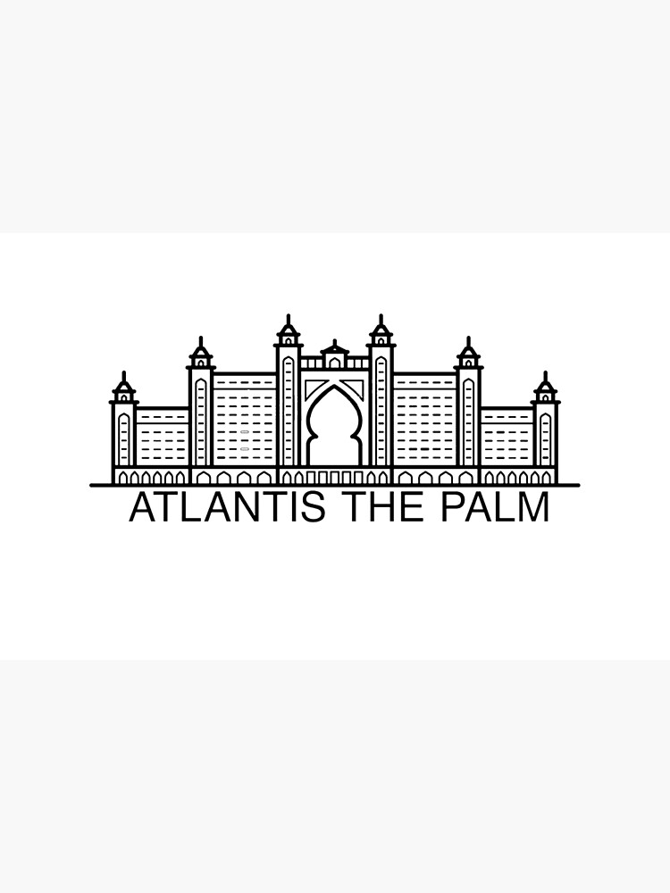 Atlantis The Palm Poster For Sale By Bashiq Redbubble