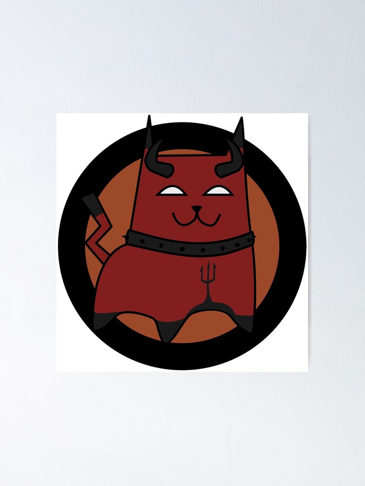 Póster «Historieta del gato del diablo | Gatito diablo | Lindo gato» de ...