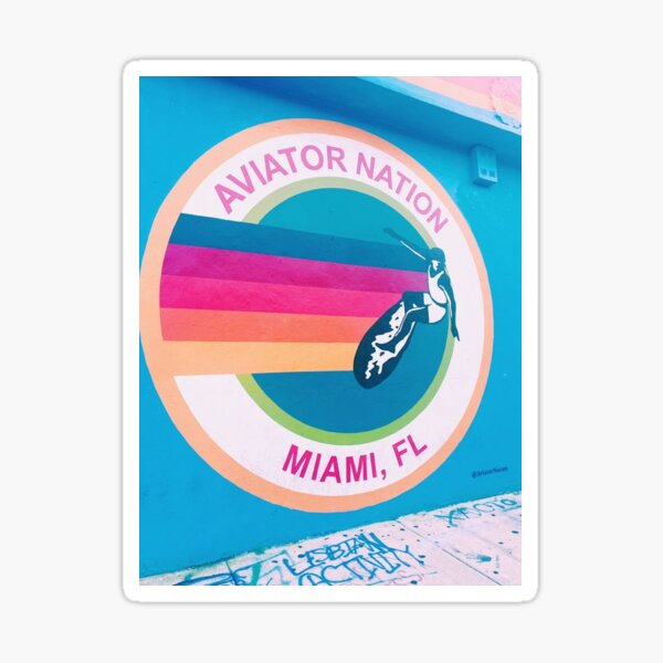 "aviator nation aesthetic" Sticker for Sale by lizzygirlyoung | Redbubble