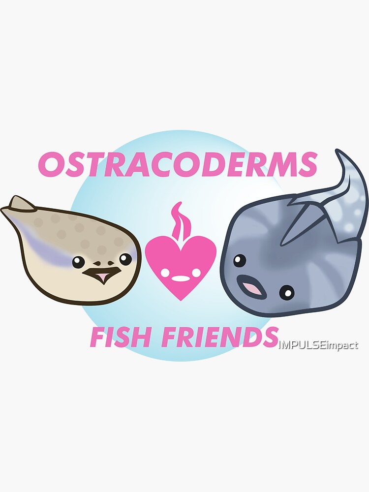 "Ostracoderms prehistoric fish friends" Sticker for Sale by ...