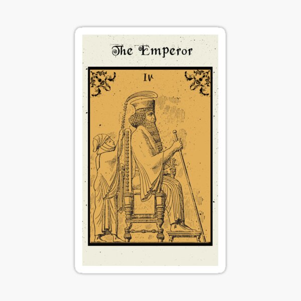 "The Emperor Tarot Card" Sticker for Sale by ShowMePride | Redbubble