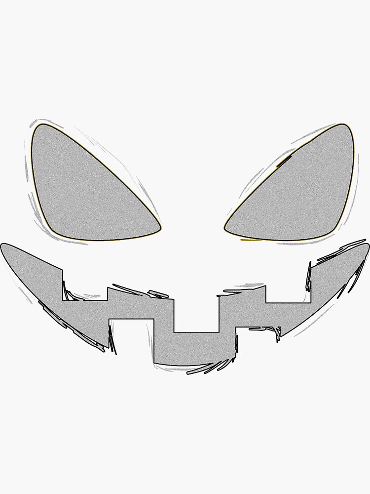 "HALLOWEEN SMILLING FACE" Sticker for Sale by AEROSPACE-IND | Redbubble