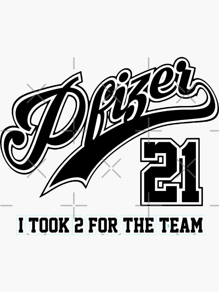 "THE PFIZER SQUAD VINTAGE UNIFORM STICKER AND SHIRT" Sticker for Sale ...