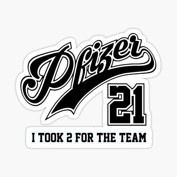 "THE PFIZER SQUAD VINTAGE UNIFORM STICKER AND SHIRT" Sticker for Sale ...