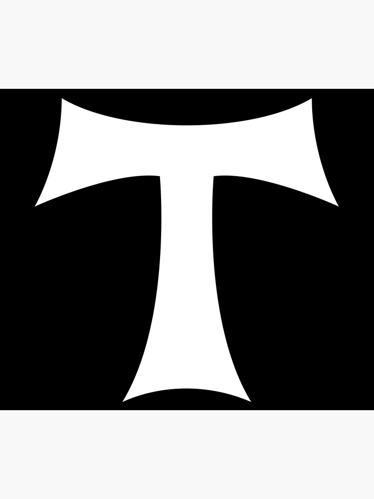 "Tau Saint Anthonys Cross Symbol" Art Print by signsandsymbols | Redbubble