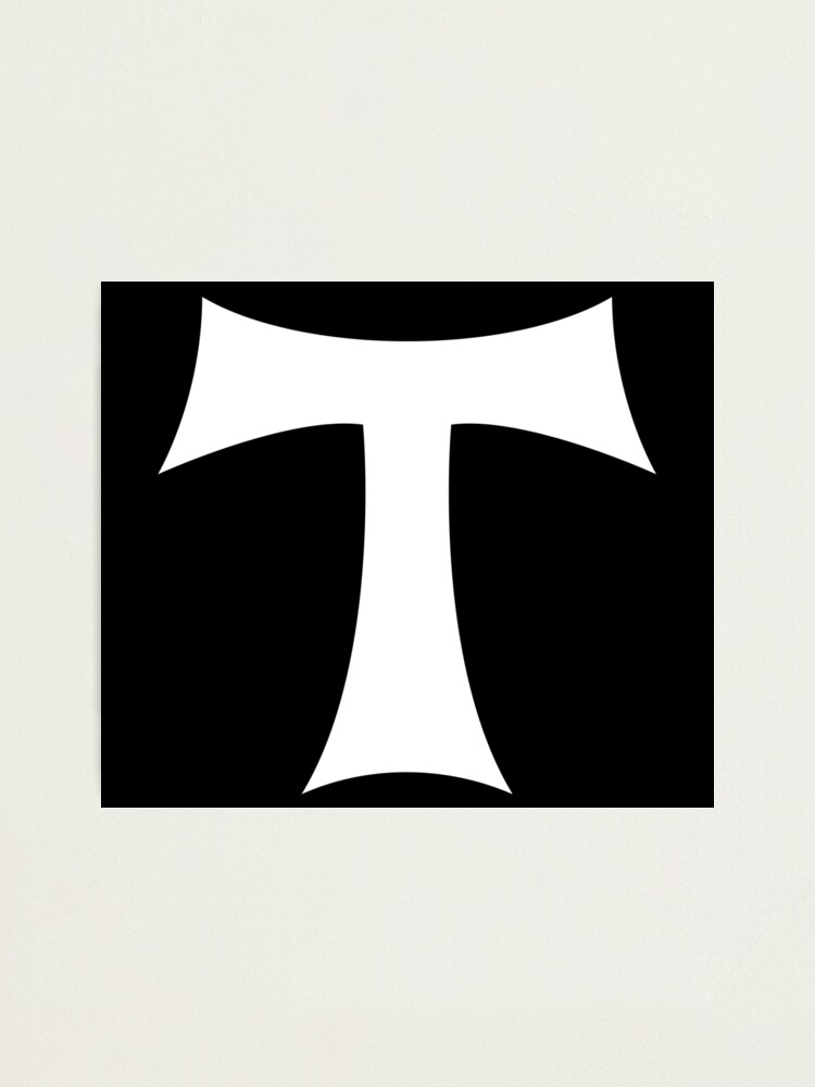 "Tau Saint Anthonys Cross Symbol" Photographic Print for Sale by ...