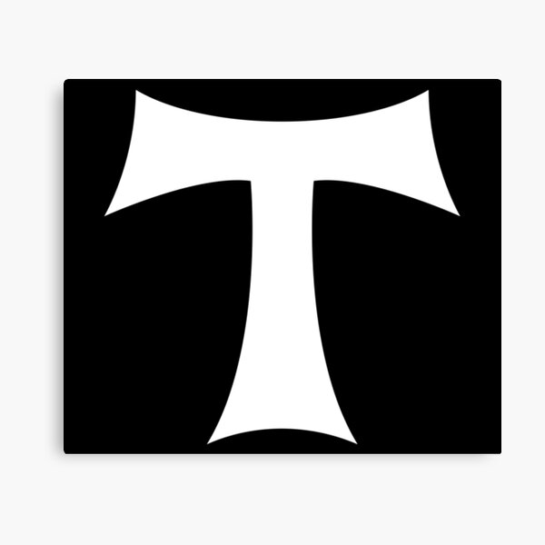 "Tau Saint Anthonys Cross Symbol" Canvas Print for Sale by ...