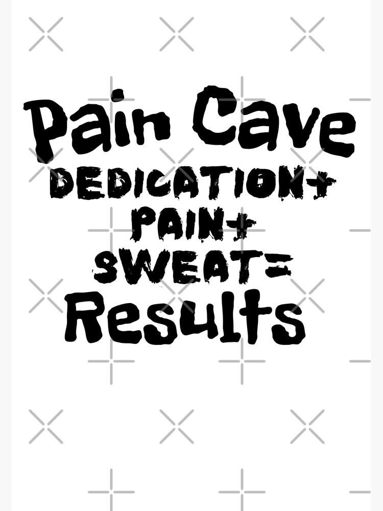 "Pain Cave A Triathletes Home To Train Classic" Poster for Sale by ...