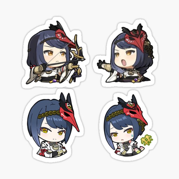 "Sara - Genshin Impact" Sticker for Sale by Aka-Hanako | Redbubble