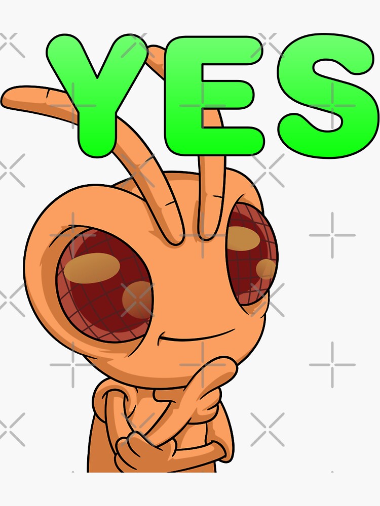 "SciAnts Emotes - Yes!" Sticker for Sale by SciAnts | Redbubble