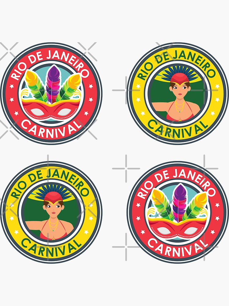"Rio Carnival Celebration Sticker Pack 2" Sticker for Sale by ...