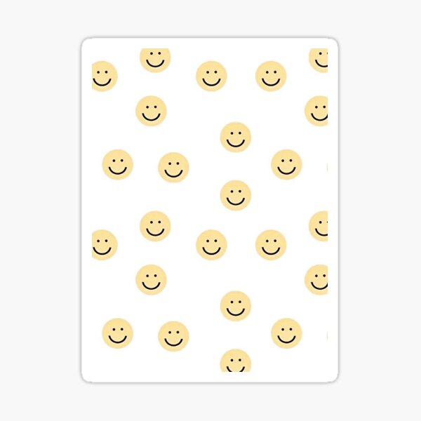 "preppy smiley face" Sticker by stepNprep | Redbubble