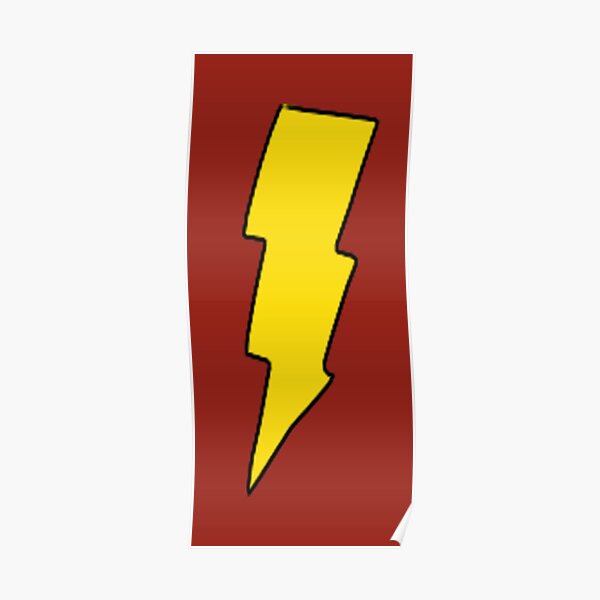 "Golden Age Whiz Comic Superhero-lightning bolt logo" Poster for Sale ...
