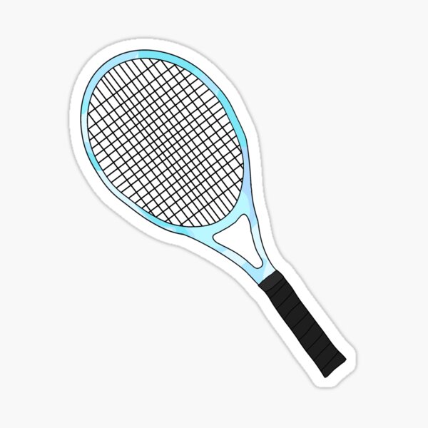 "blue tennis racket" Sticker for Sale by lilystickers65 | Redbubble