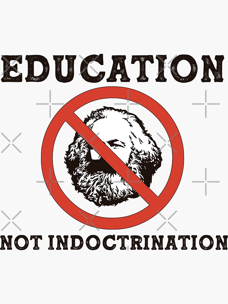 "Education Not Indoctrination" Sticker for Sale by LibertarianSt ...
