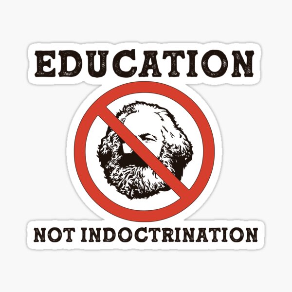 "Education Not Indoctrination" Sticker for Sale by LibertarianSt ...