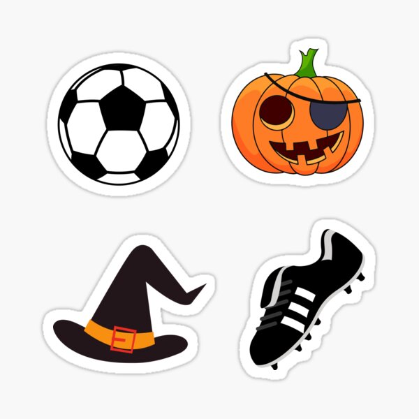 "Halloween Soccer - Kids Spooky Soccer Ball" Sticker for Sale by ...
