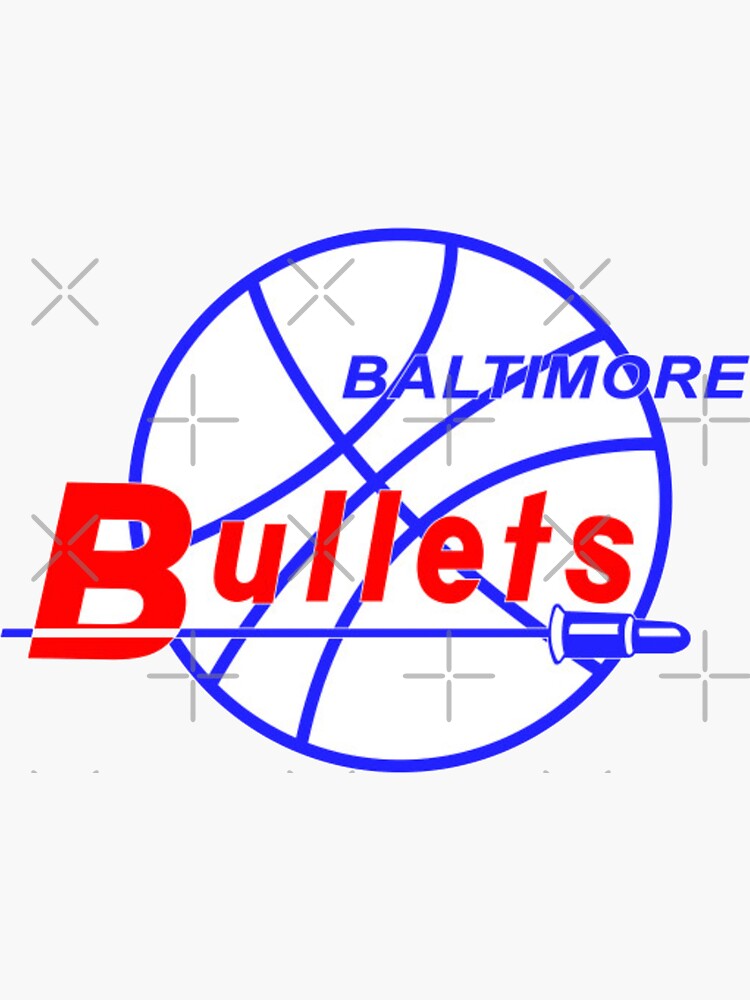 "Baltimore Bullets ABL/BAA/NBA Basketball Team Vintage Logo" Sticker ...