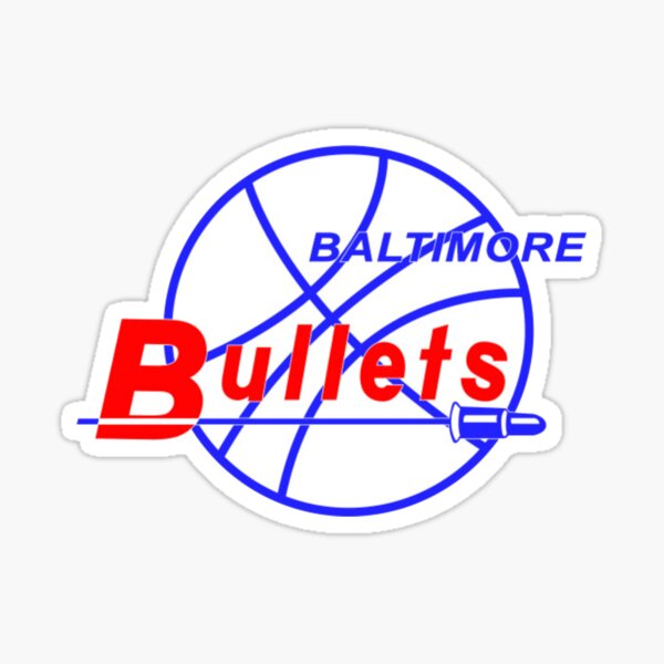 "Baltimore Bullets ABL/BAA/NBA Basketball Team Vintage Logo" Sticker ...