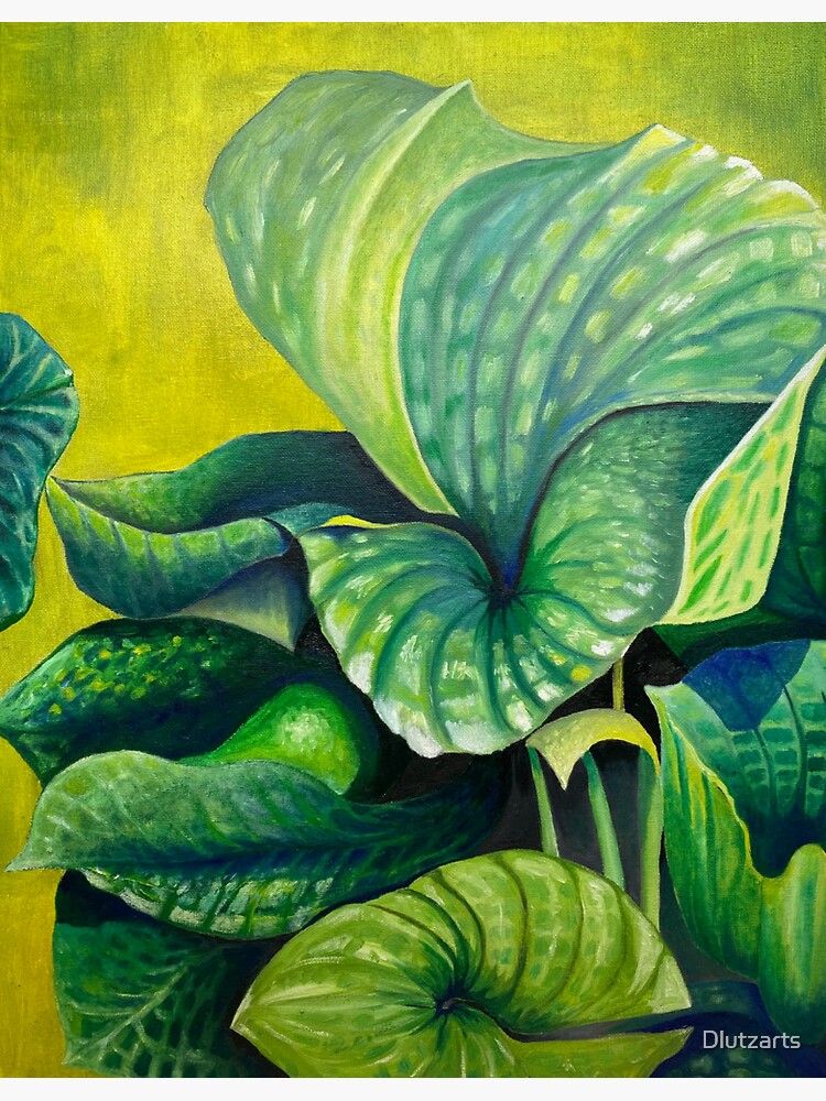 "Hostas Part 1" Sticker for Sale by Dlutzarts | Redbubble