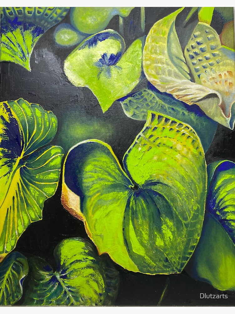 "Hostas Part 3" Sticker for Sale by Dlutzarts | Redbubble