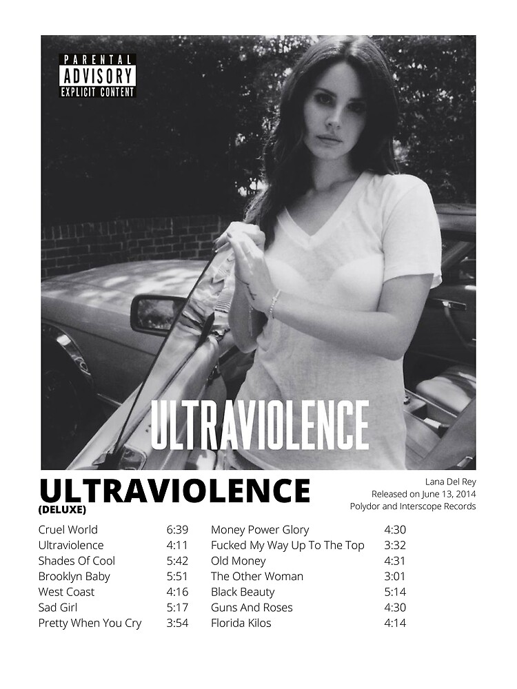 "Ultraviolence Album Poster" Poster for Sale by taylorshiley | Redbubble