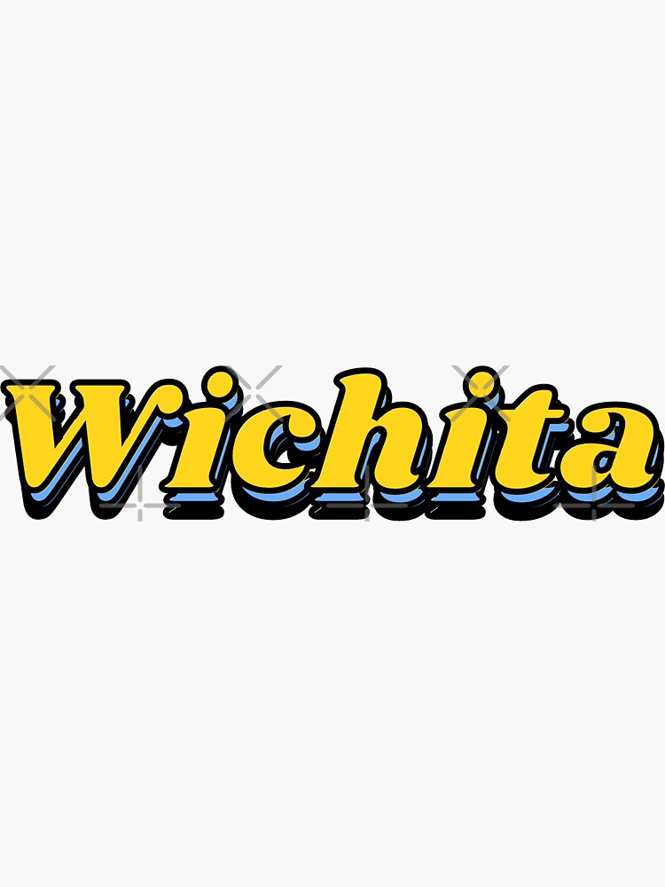 "Wichita Kansas" Sticker for Sale by Miles B | Redbubble