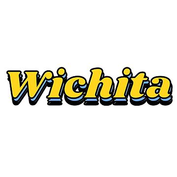 "Wichita Kansas" Sticker for Sale by Miles B | Redbubble